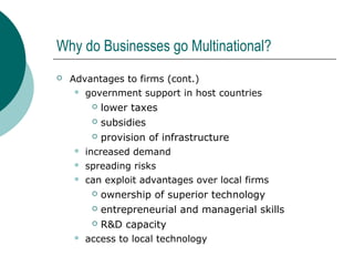 multinationals and globalisation | PPT