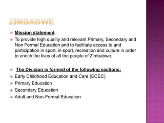 Zimbabwe Education | PPTX