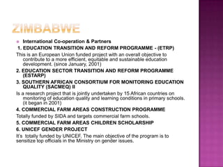 Zimbabwe Education | PPTX