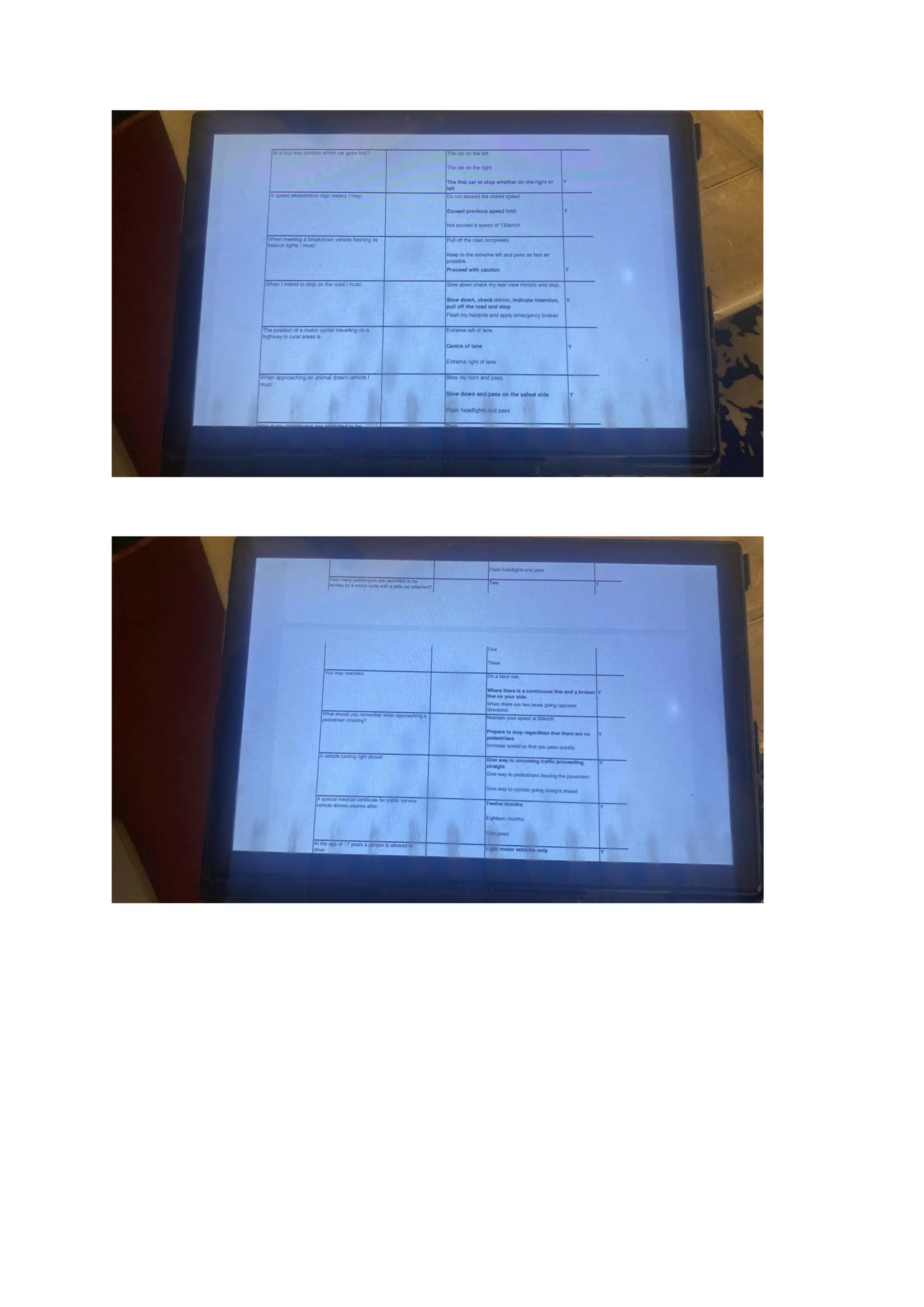 ZIMBABWE HIGHWAY CODE PROVISIONAL QUESTIONS (1).pdf