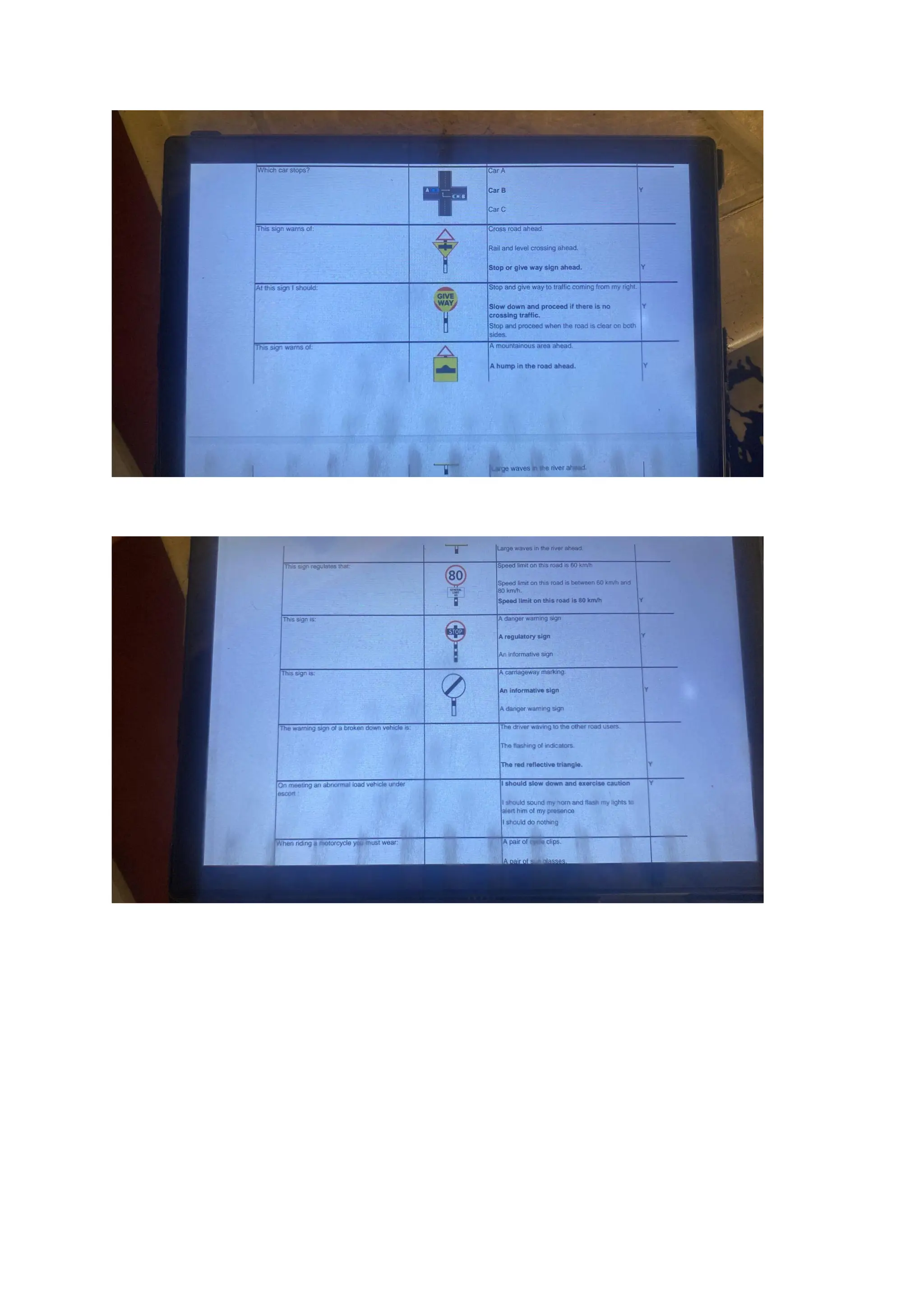 ZIMBABWE HIGHWAY CODE PROVISIONAL QUESTIONS (1).pdf