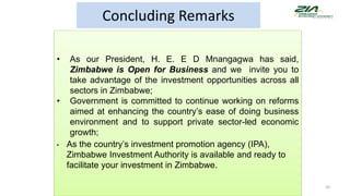 Africa Singapore Business Forum 2018 | Zimbabwe | PPT