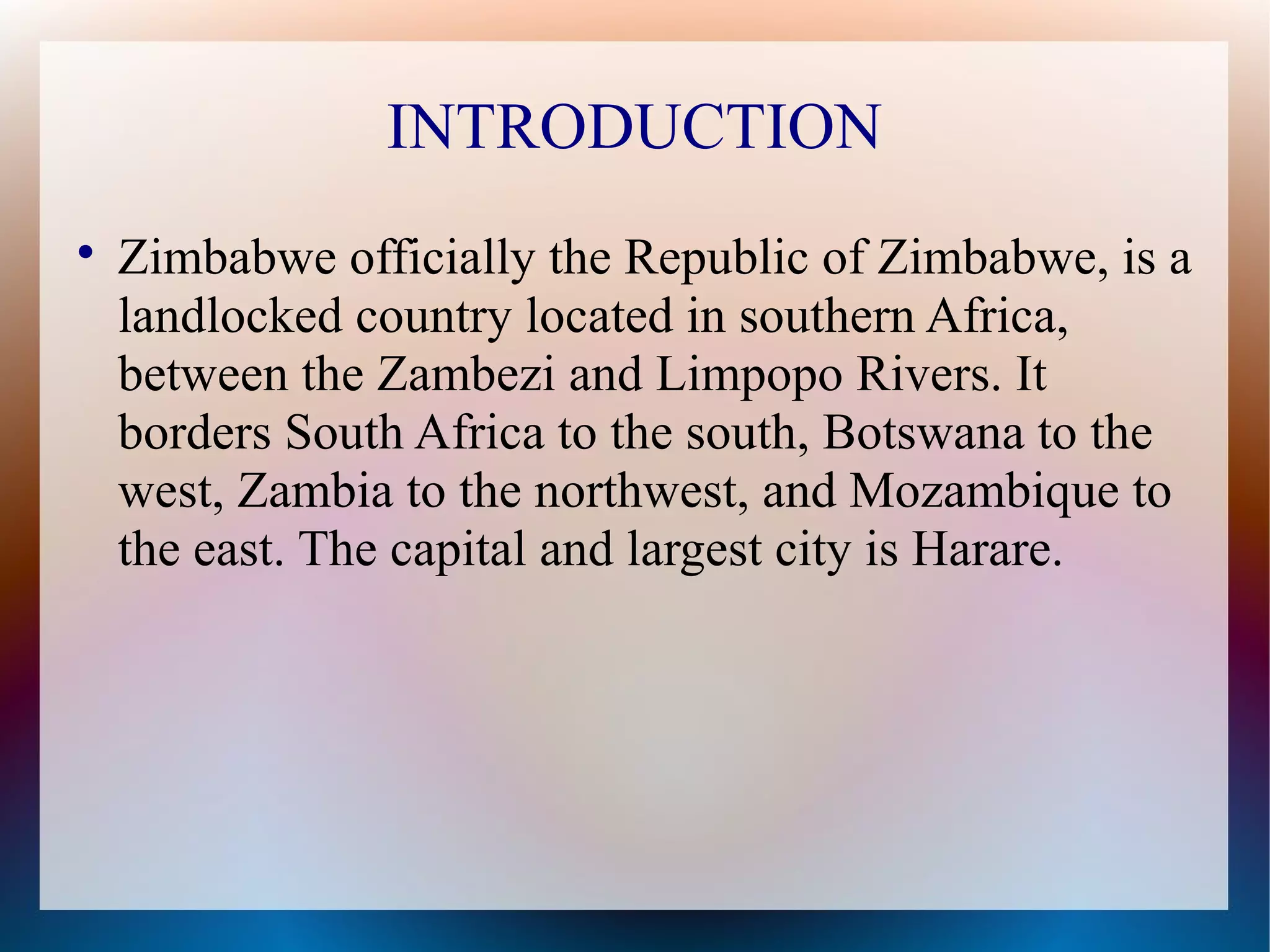 Zimbabwe | PPT
