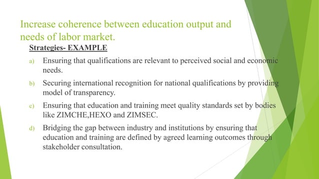 Zimbabwe qualifications framework on the higher education | PPTX ...