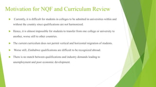 Zimbabwe qualifications framework on the higher education | PPTX