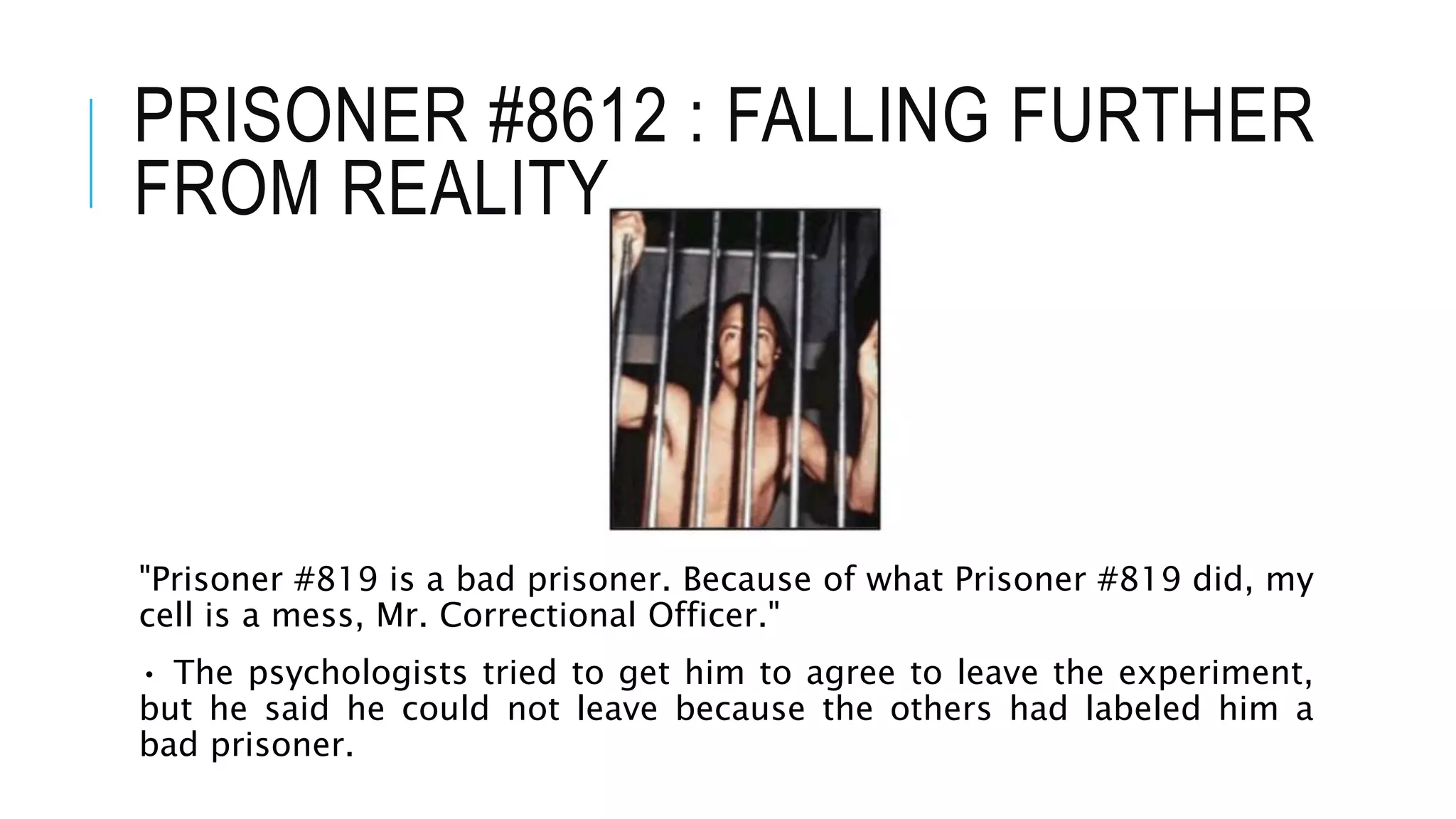 Zimbardo's Experiment : The Stanford Prison Experiment | PPTX