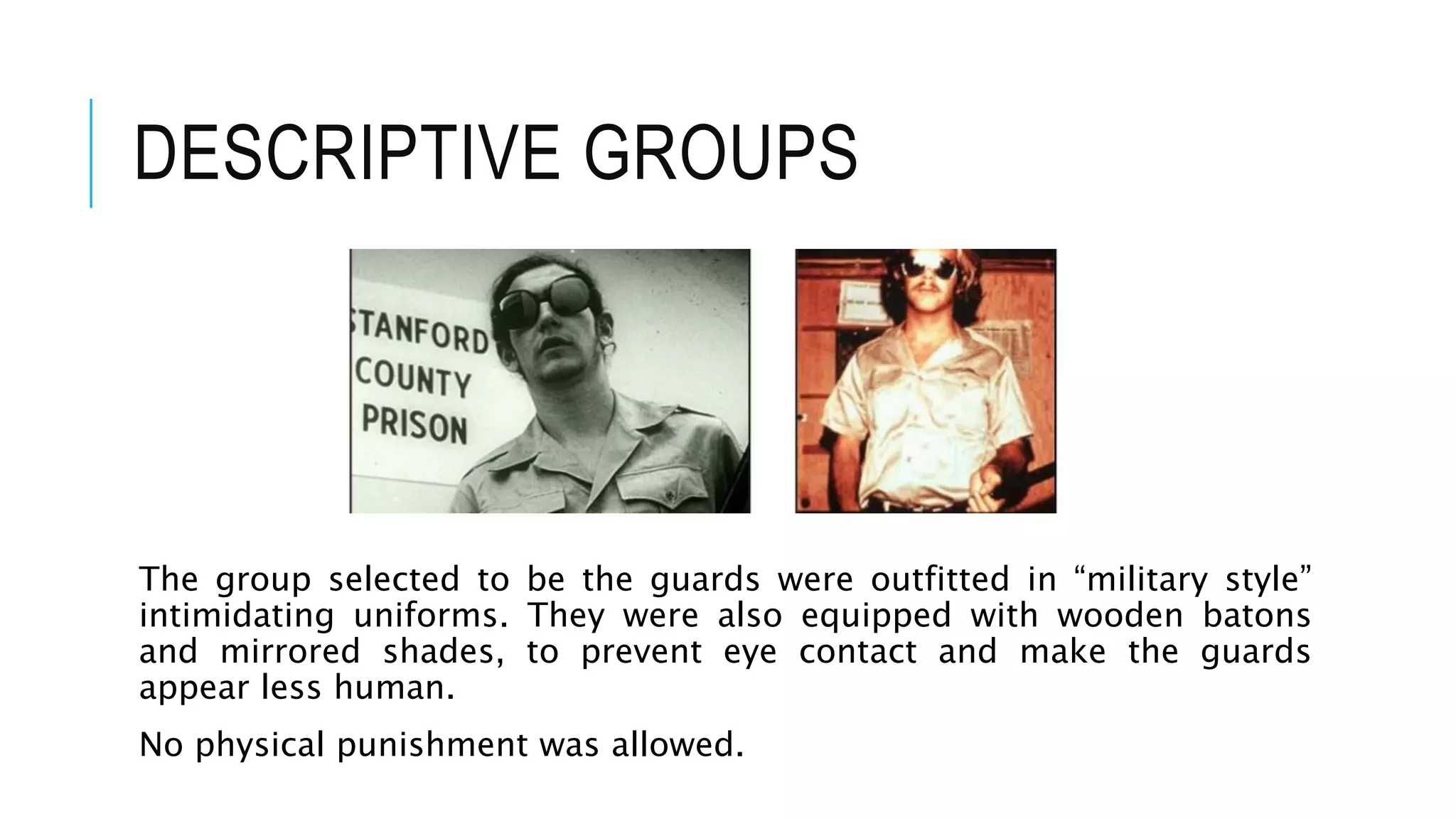 Zimbardo's Experiment : The Stanford Prison Experiment | PPTX