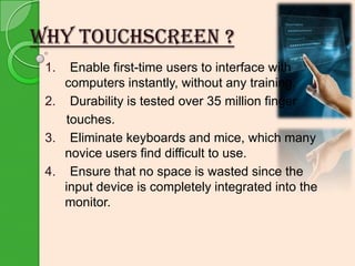 TouchScreen Technology | PPTX