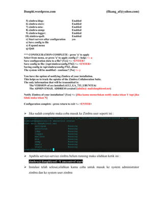 mail server with zimbra | PDF