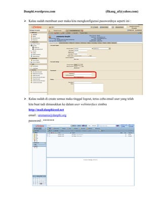 mail server with zimbra | PDF