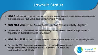 Zimmer Hip & Knee Replacement: Embroiled In Metallosis Lawsuits. | PDF ...