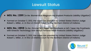 Zimmer Hip & Knee Replacement: Embroiled In Metallosis Lawsuits. | PDF