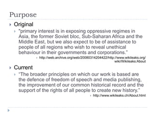 Zimmer wikileaks | PPTX