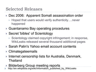 Zimmer wikileaks | PPTX