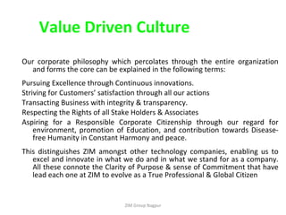 Zim Profile Without Product List | PPT