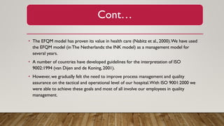 implementation of ISO 9000:2001 IN HEALTH CARE | PDF