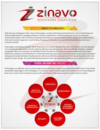 Zinavo technologies services | PDF
