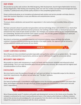 Zinavo technologies services | PDF