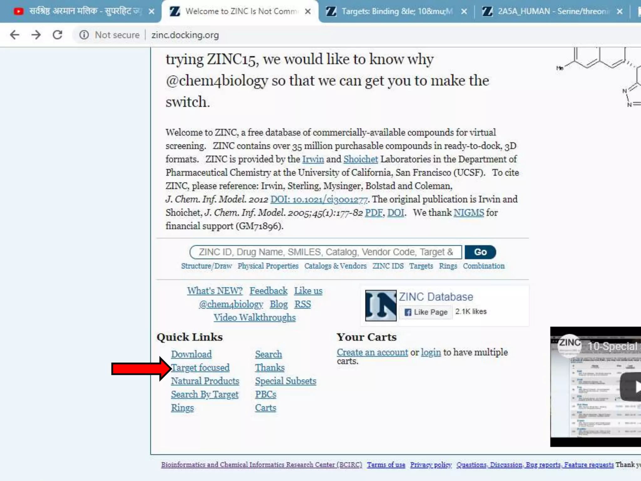 ZINC database | PPTX | Databases | Computer Software and Applications