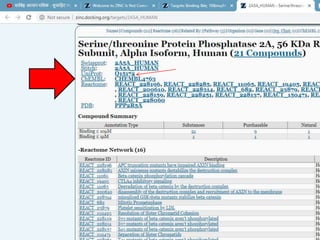 ZINC database | PPTX | Databases | Computer Software and Applications