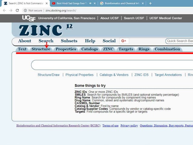 ZINC database | PPTX | Databases | Computer Software and Applications