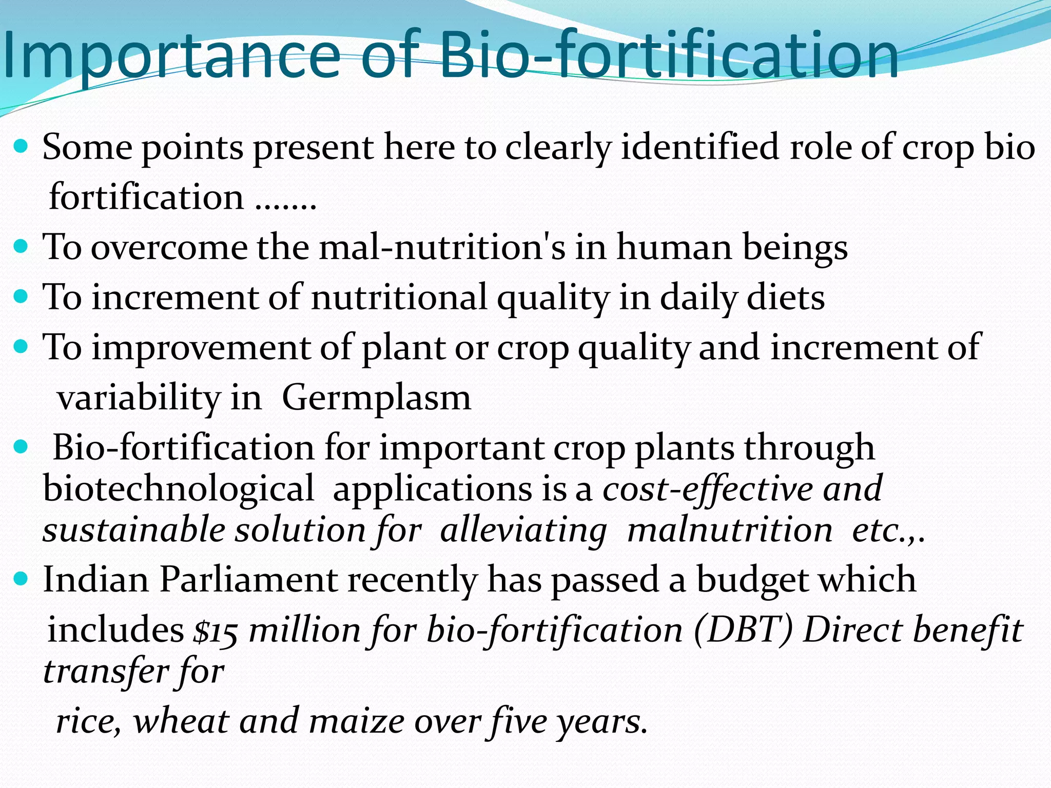 Zinc iron wheat biofortification | PPTX