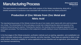 Zinc Nitrate Manufacturing Plant Project Report | PDF
