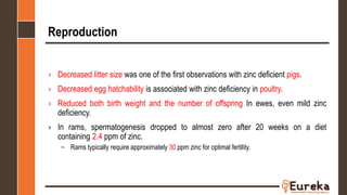 Zinc nutritional and pharmacological roles | PPTX