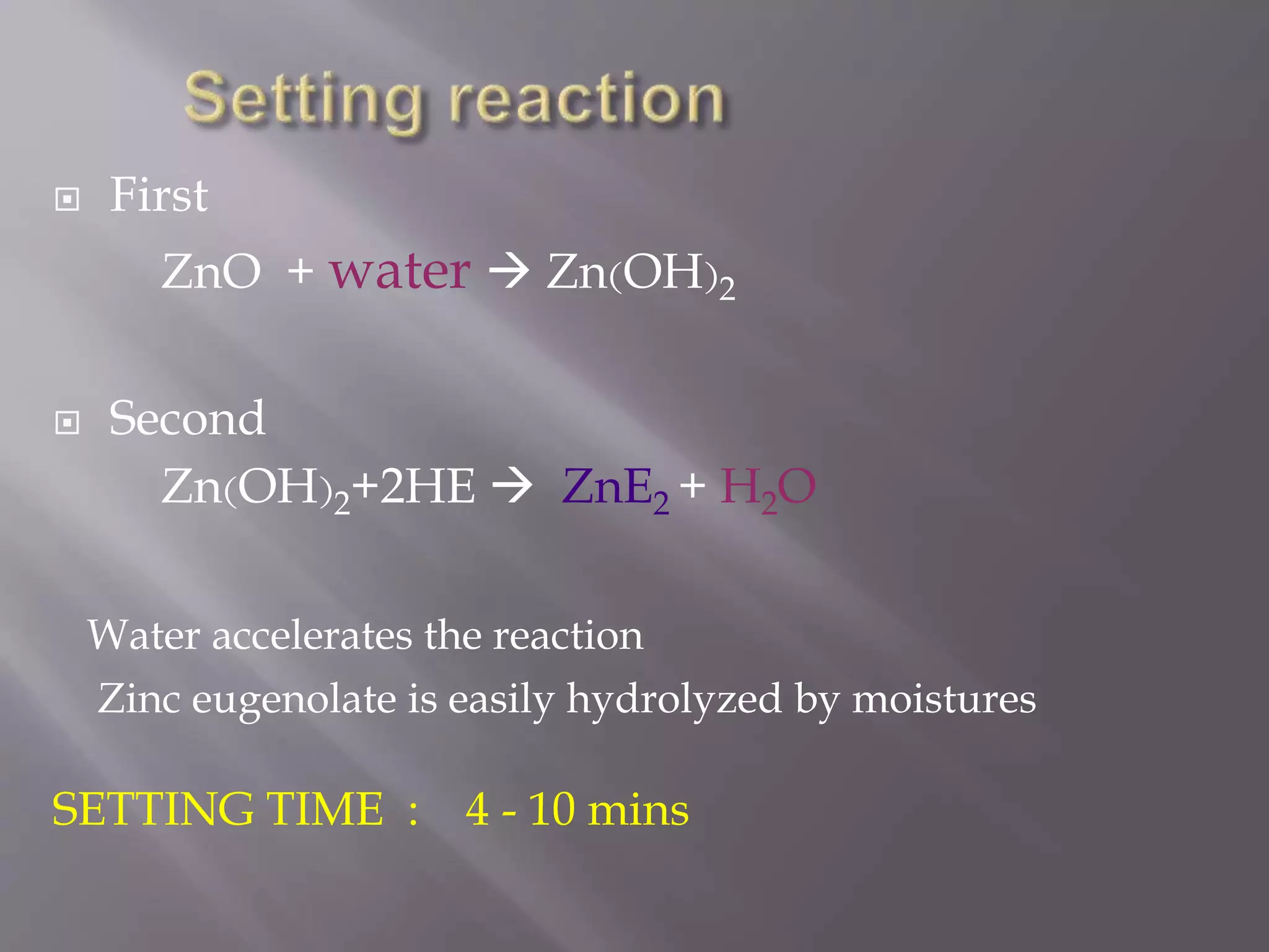 Zinc oxide eugenol | PPTX