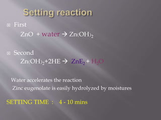 Zinc oxide eugenol | PPTX