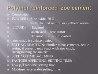 Zinc oxide eugenol | PPTX