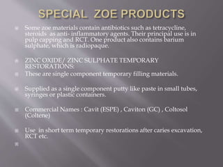 Zinc oxide eugenol | PPTX