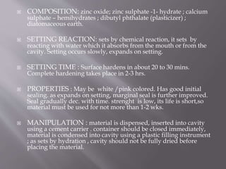 Zinc oxide eugenol | PPTX