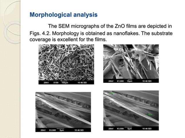 Zinc oxide thin film | PPTX | Chemistry | Science