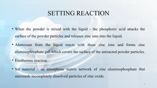 ZINC PHOSPHATE CEMENT.pptxptesentqtion cons | PPTX