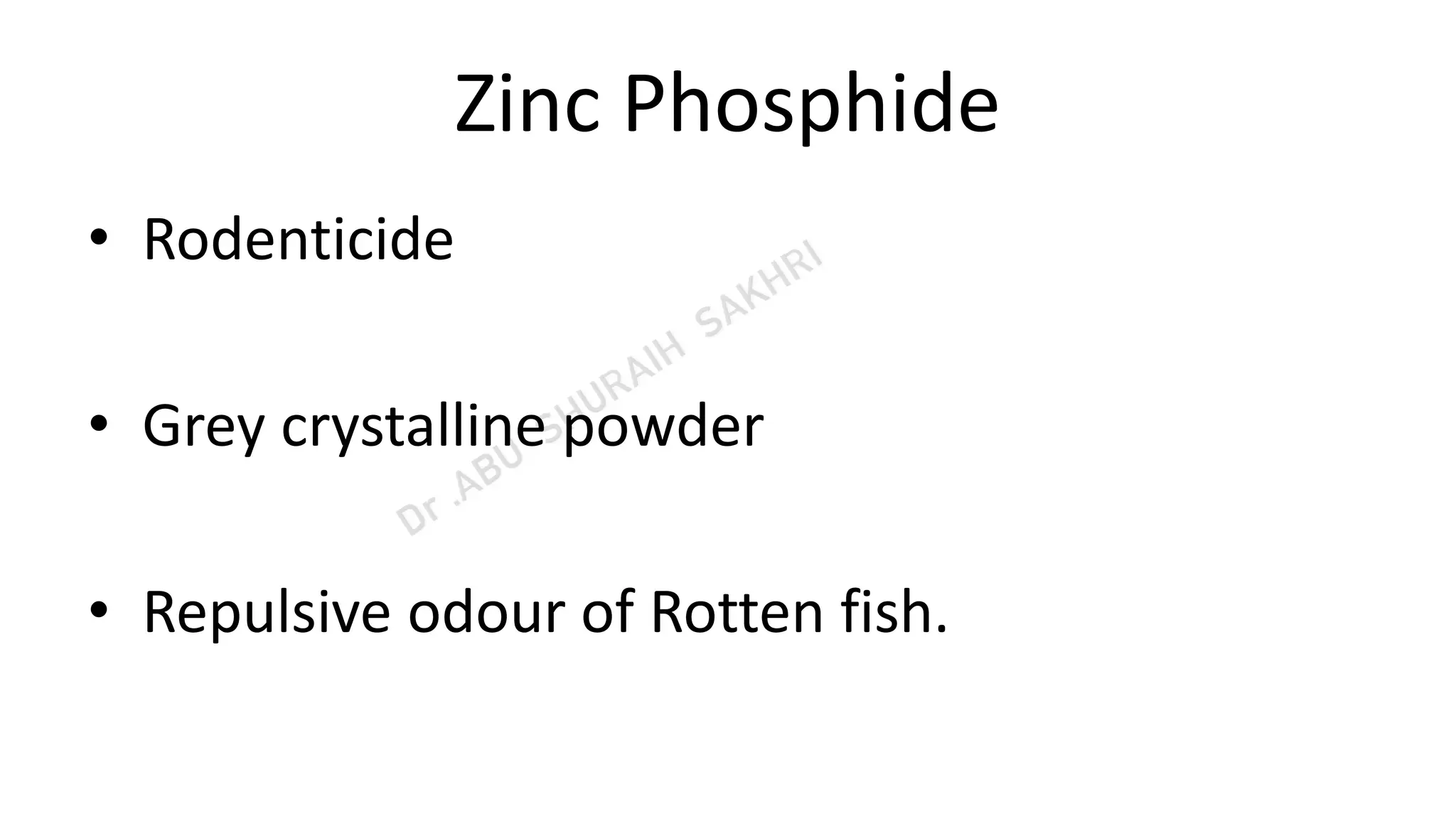 Zinc poisoning | PPTX