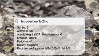 Zinc Presentation In Terms Of Heavy Metal.pptx