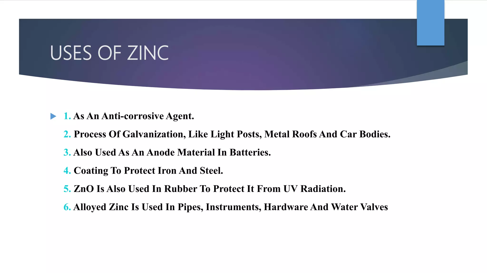 Zinc Production and Galvanizing | PPTX