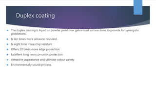 Zinc Production and Galvanizing | PPTX