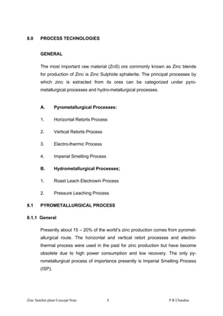 Zinc Smelter Project Report | PDF