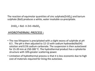 Zinc sulphide (zn s) | PPTX