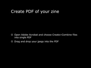 Zine Instructions | PPT
