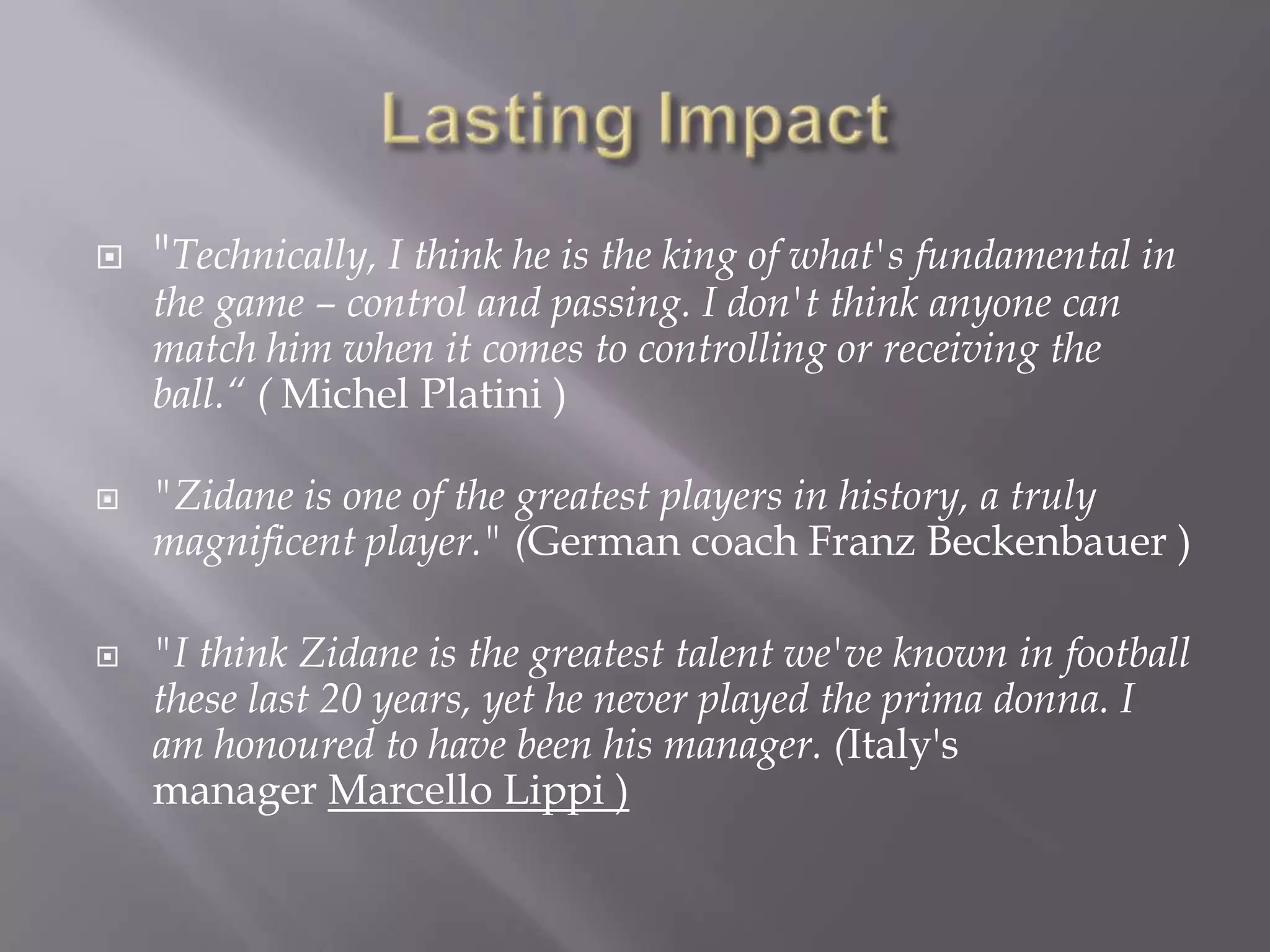 Zinedine zidane | PPTX
