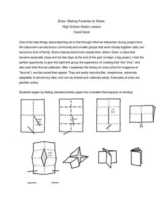 Zines: Making Fanzines to Share | DOCX