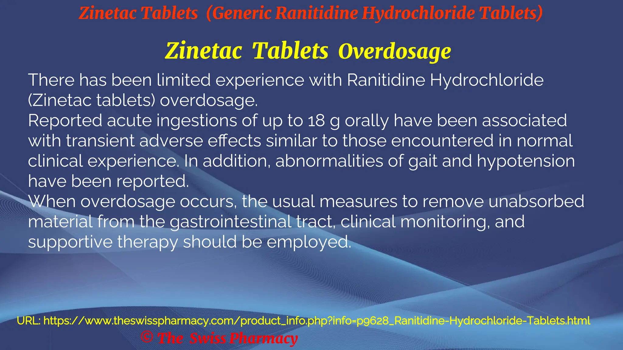 Zinetac Tablets (Generic Ranitidine Hydrochloride Tablets) | PDF