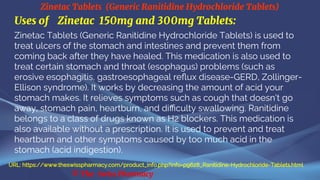 Zinetac Tablets (Generic Ranitidine Hydrochloride Tablets) | PDF