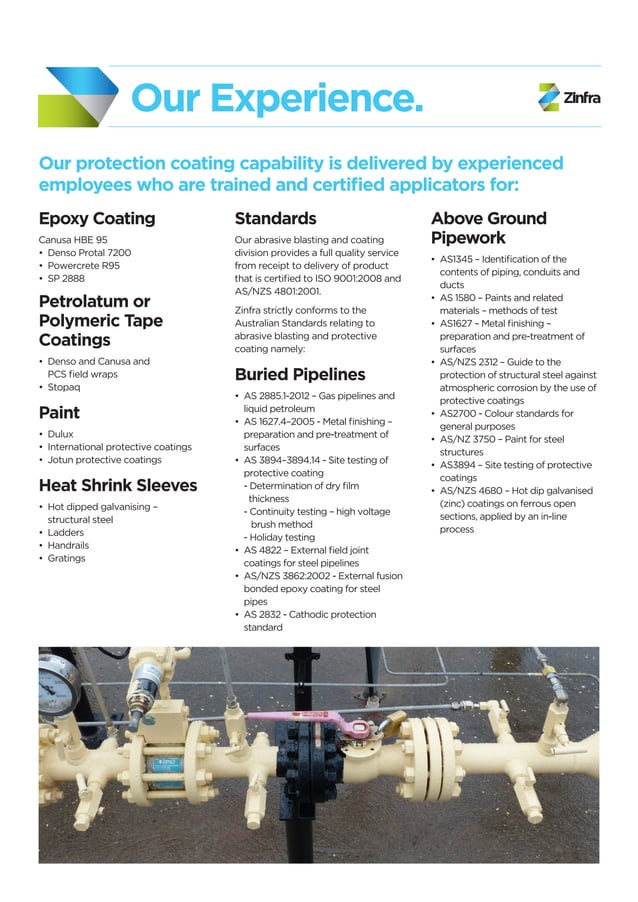 Zinfra protective coating statement | PDF | Civil Engineering Industry ...