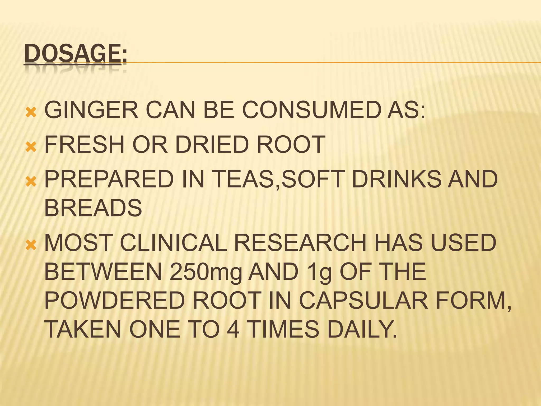 Ginger (Zingiber officinale) | PPTX