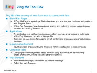 Zing me overview | PDF | Social Networking | Internet