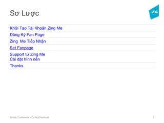 Zingme fanpage guideline | PPT